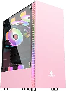 Computer Cases,Mid-Tower PC Gaming Case ATX/M-ATX/ITX - Front I/O USB 3 ...