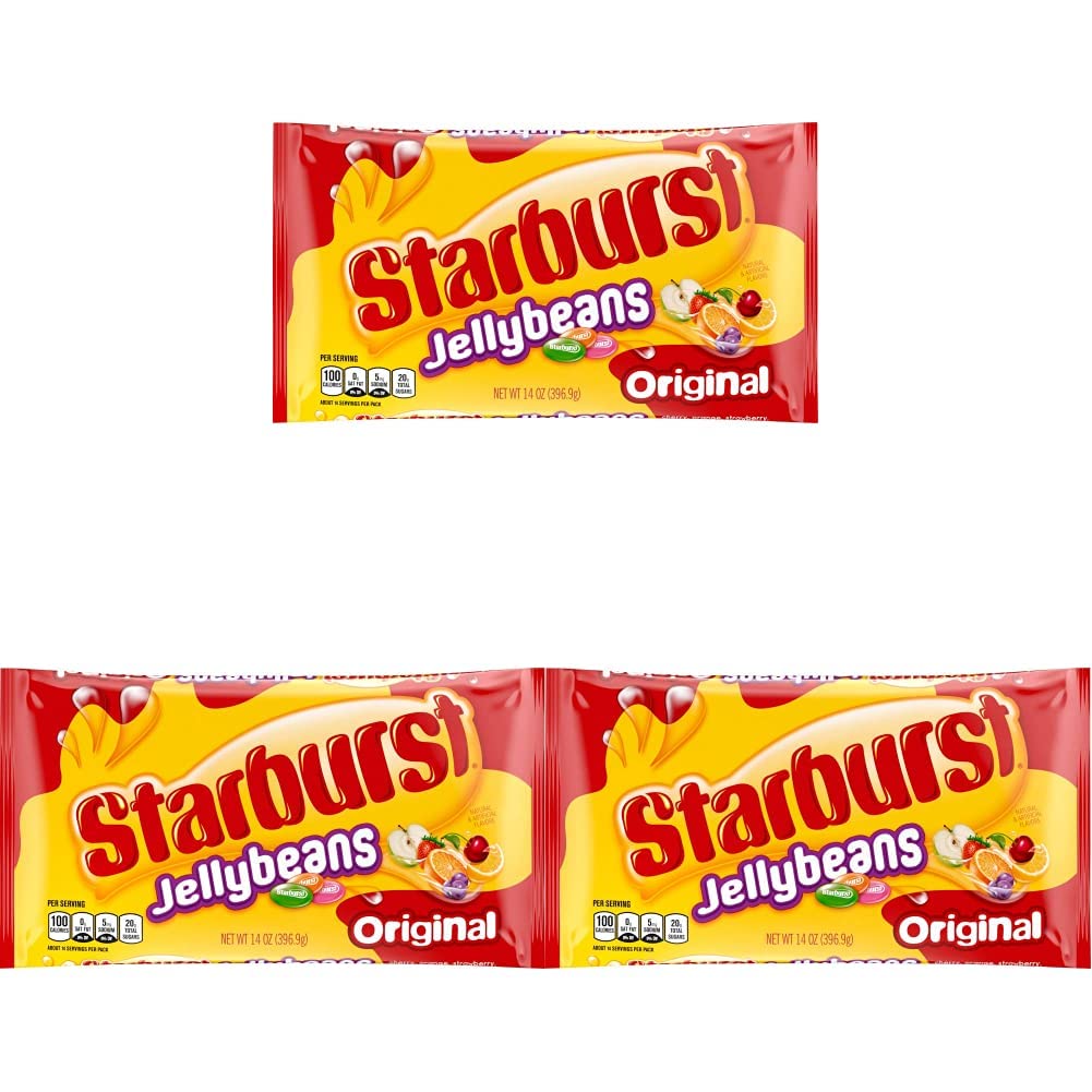 Amazon.com : STARBURST Original Jelly Beans Chewy Candy, 14 oz Bag ...