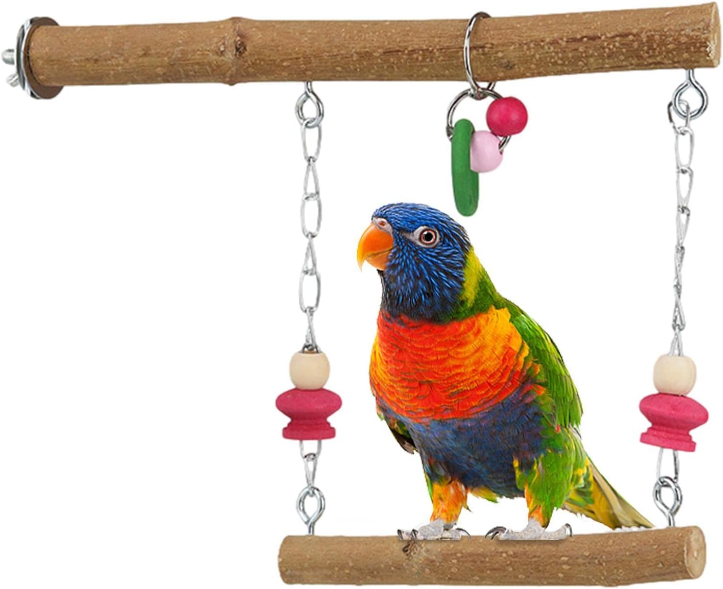 Budgie Toys | Wooden Bird Toys | Bird Parrot Wooden Hanging Swing Toy ...