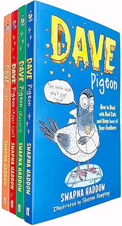 Amazon.co.jp: Dave Pigeon Collection 4 Books Set By Swapna Haddow (Dave ...