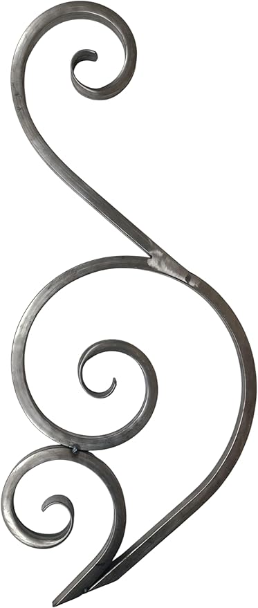 Amazon.com : Decorative Steel Scroll Panel, Raw Metal Wrought Iron ...