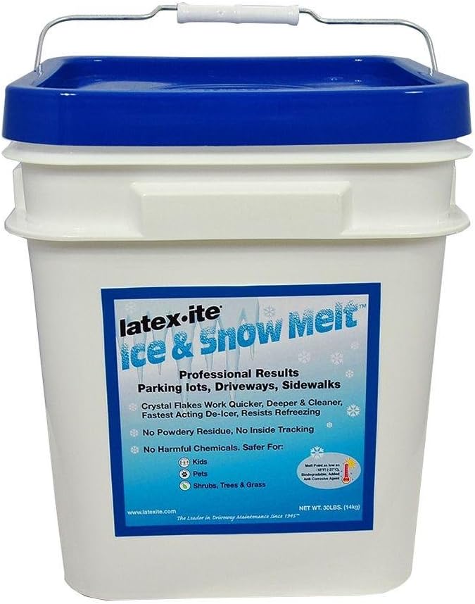 Amazon.com : Latex-ite 30 lb. Pail Ice and Snow Melt : Patio, Lawn & Garden