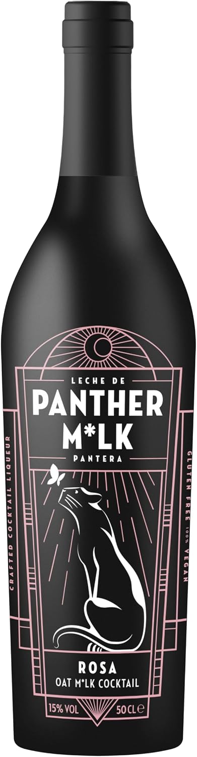 Panther M*lk Rosa | 50cl, 15% ABV | Oat Milk Liqueur and Dairy-Free ...