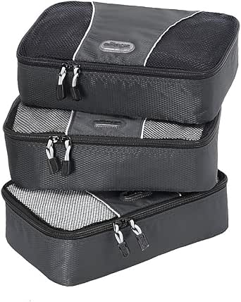Amazon.com | eBags Small Packing Cubes - 3pc Set (Titanium) | Packing ...