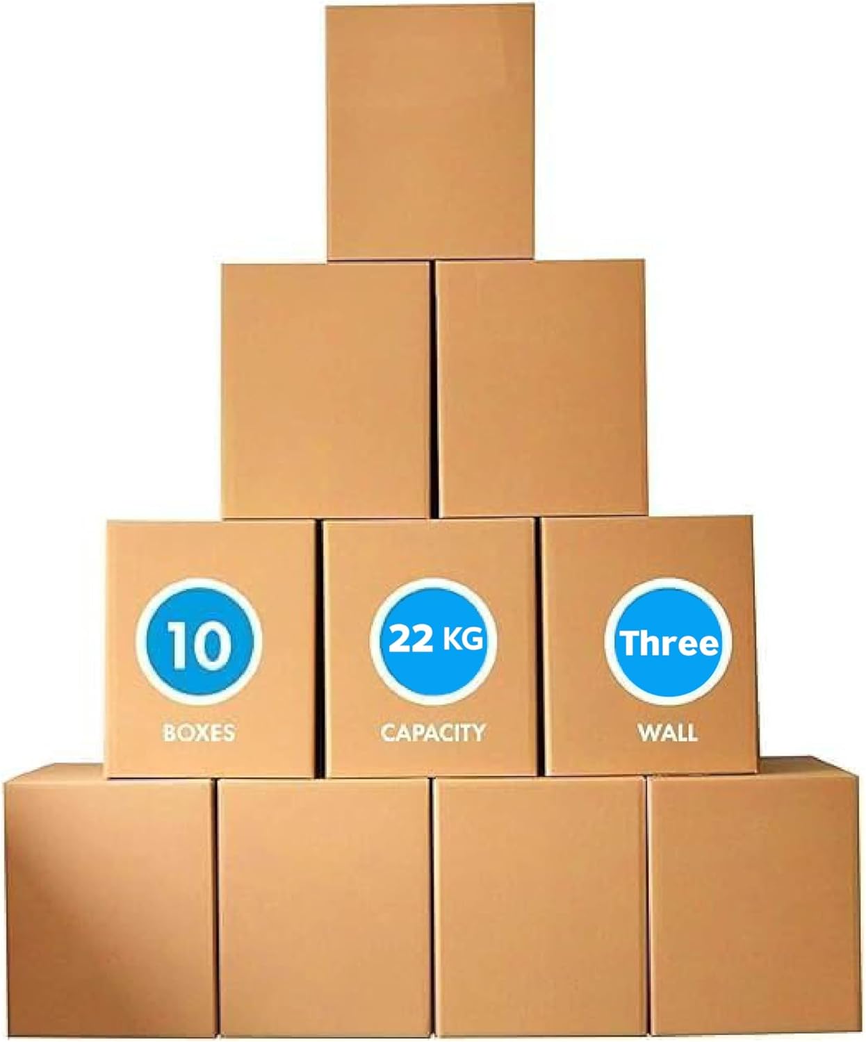 [10 Boxes] 100% Recyclable Cardboard Double Wall Large Corrugated ...