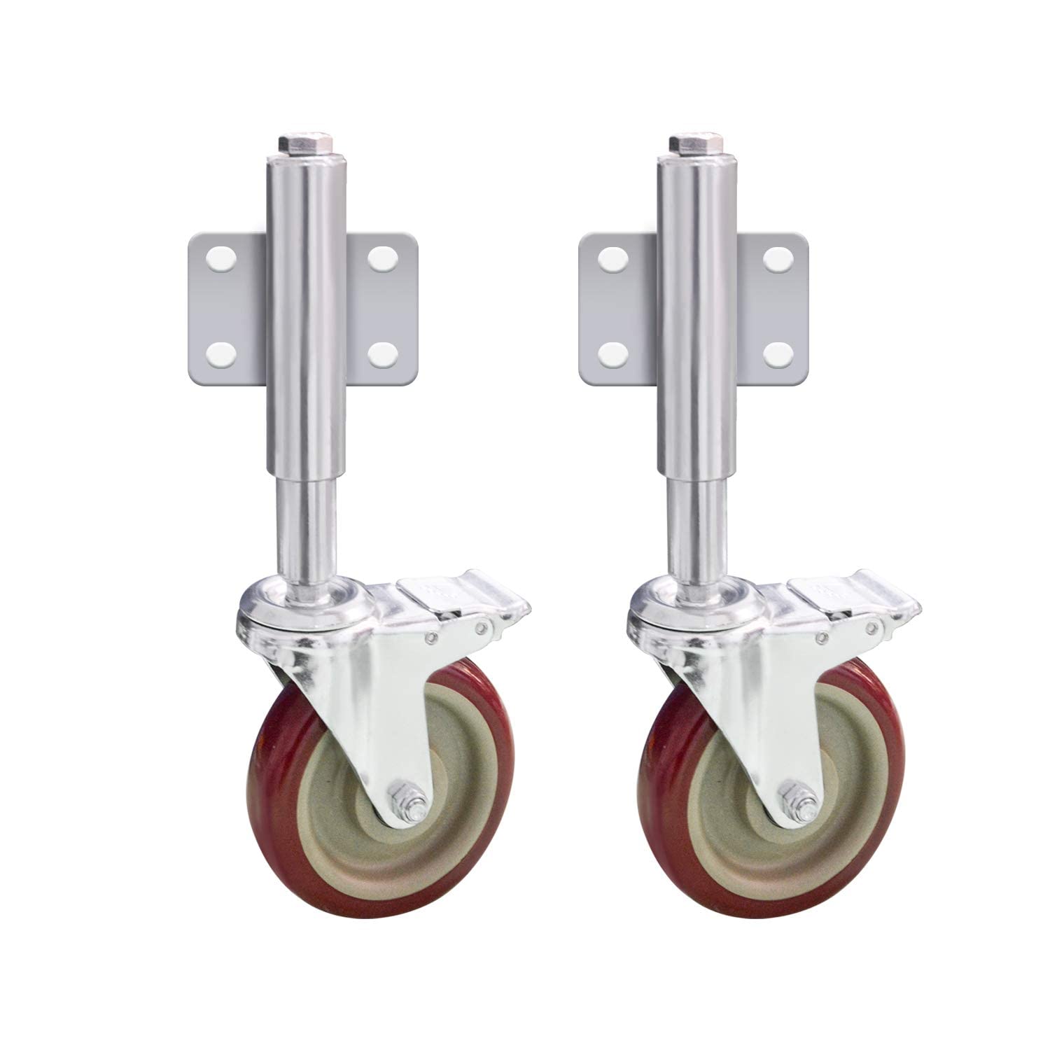 Heavy Duty Spring Swivel Casters - 2 Pack - 5 Gate Nepal | Ubuy