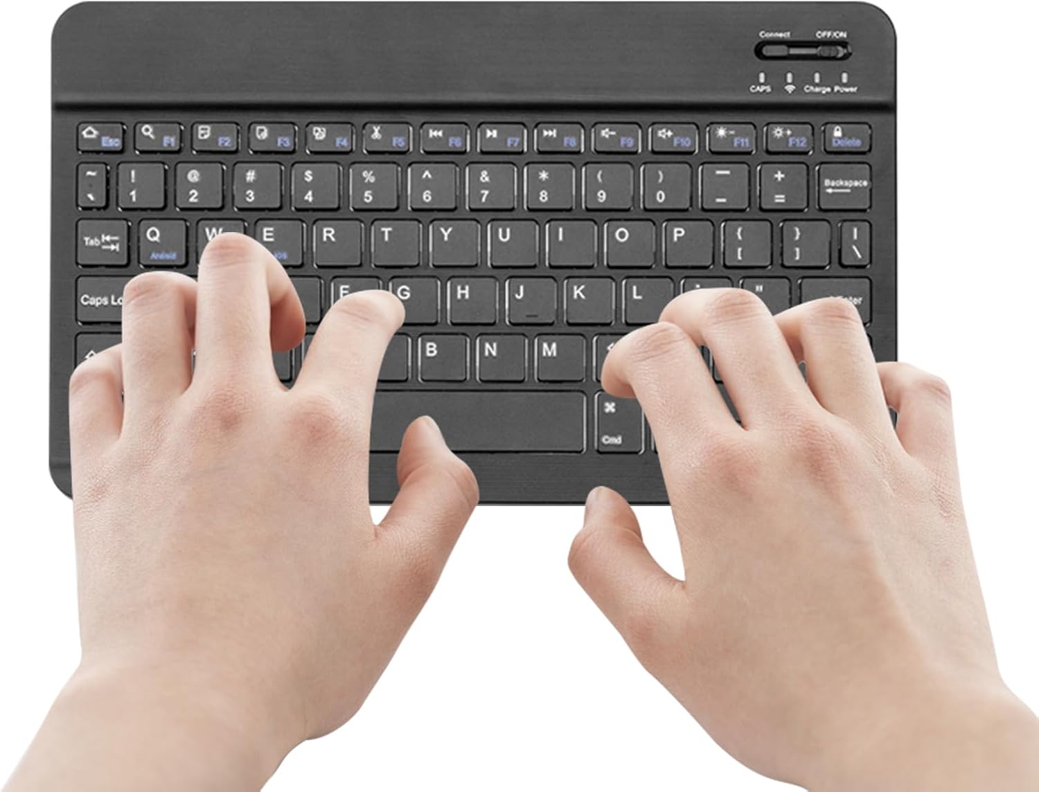 Wireless Keyboard for PC - Slim Rechargeable Handheld Keypad, Ultra ...