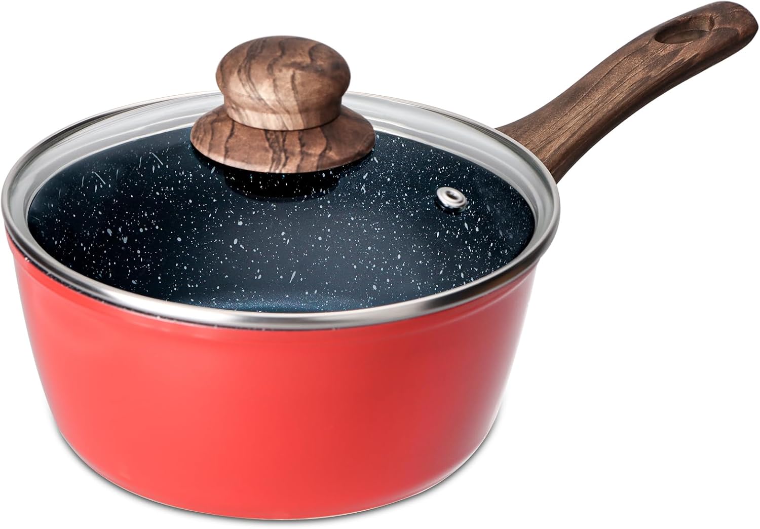 Amazon.com: Vermonga Non-Stick Saucepan with Lid, 2QT Small Pot with ...
