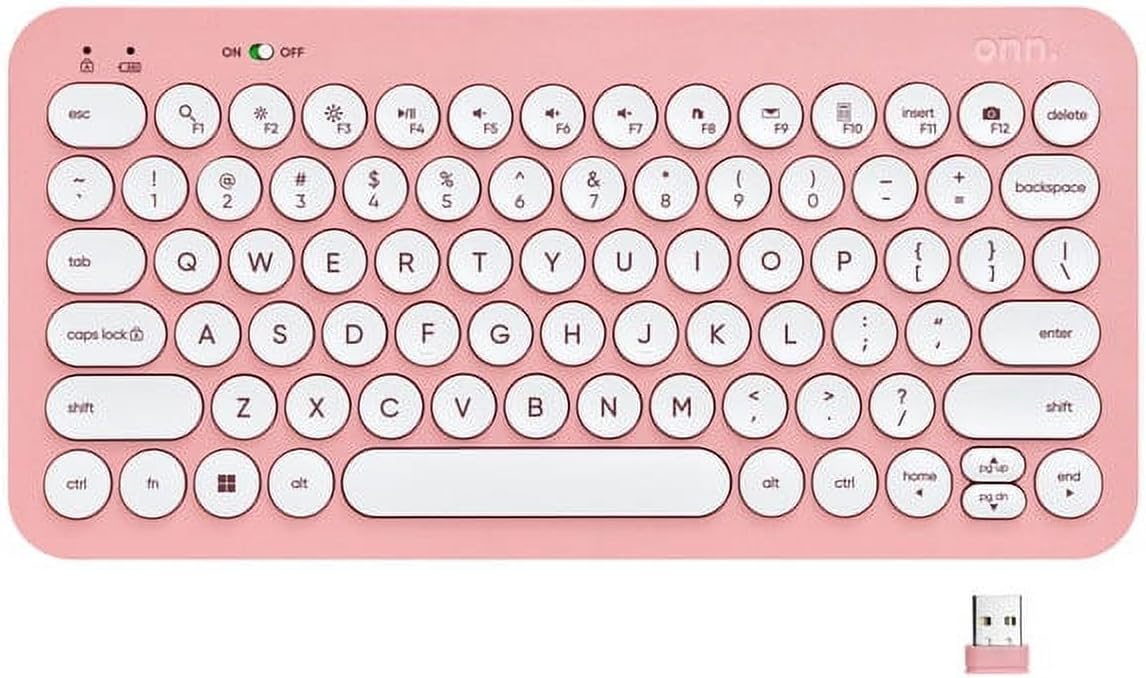 Amazon.com: Cartrep Backlit Mini Wireless Office Keyboard with USB ...