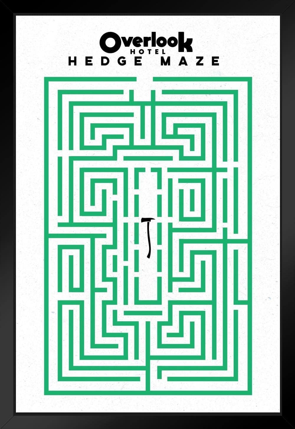 Amazon.com: Overlook Hotel Hedge Maze Map Game Activity Retro Classic ...