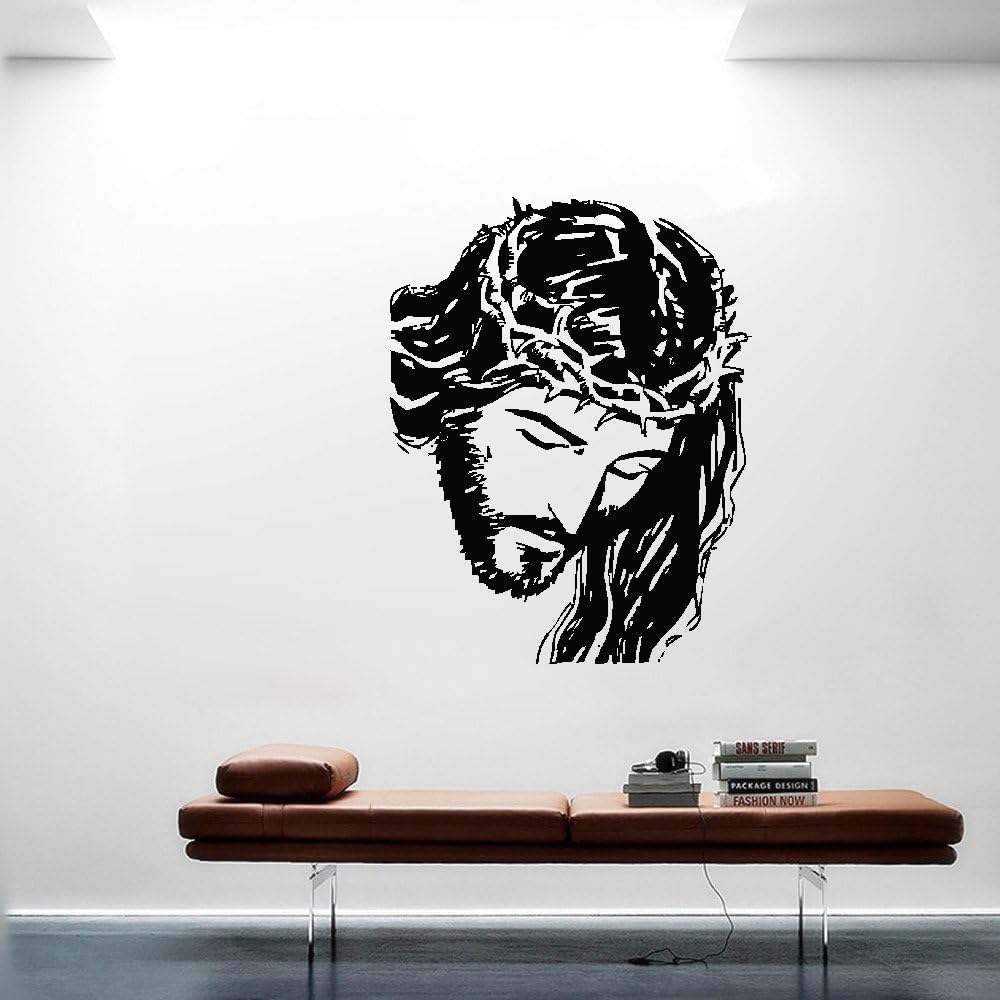 Amazon.com: Jesus Wall Decal By Scripture Wall Art. Vinyl Wall Art ...