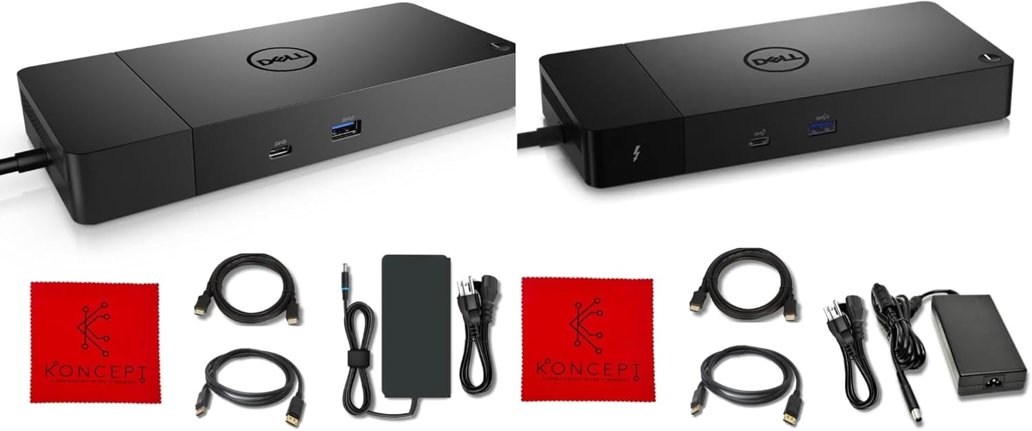 Amazon.com: Dell WD19S with 180W AC Adapter + WD22TB4 with 180W Dell AC ...