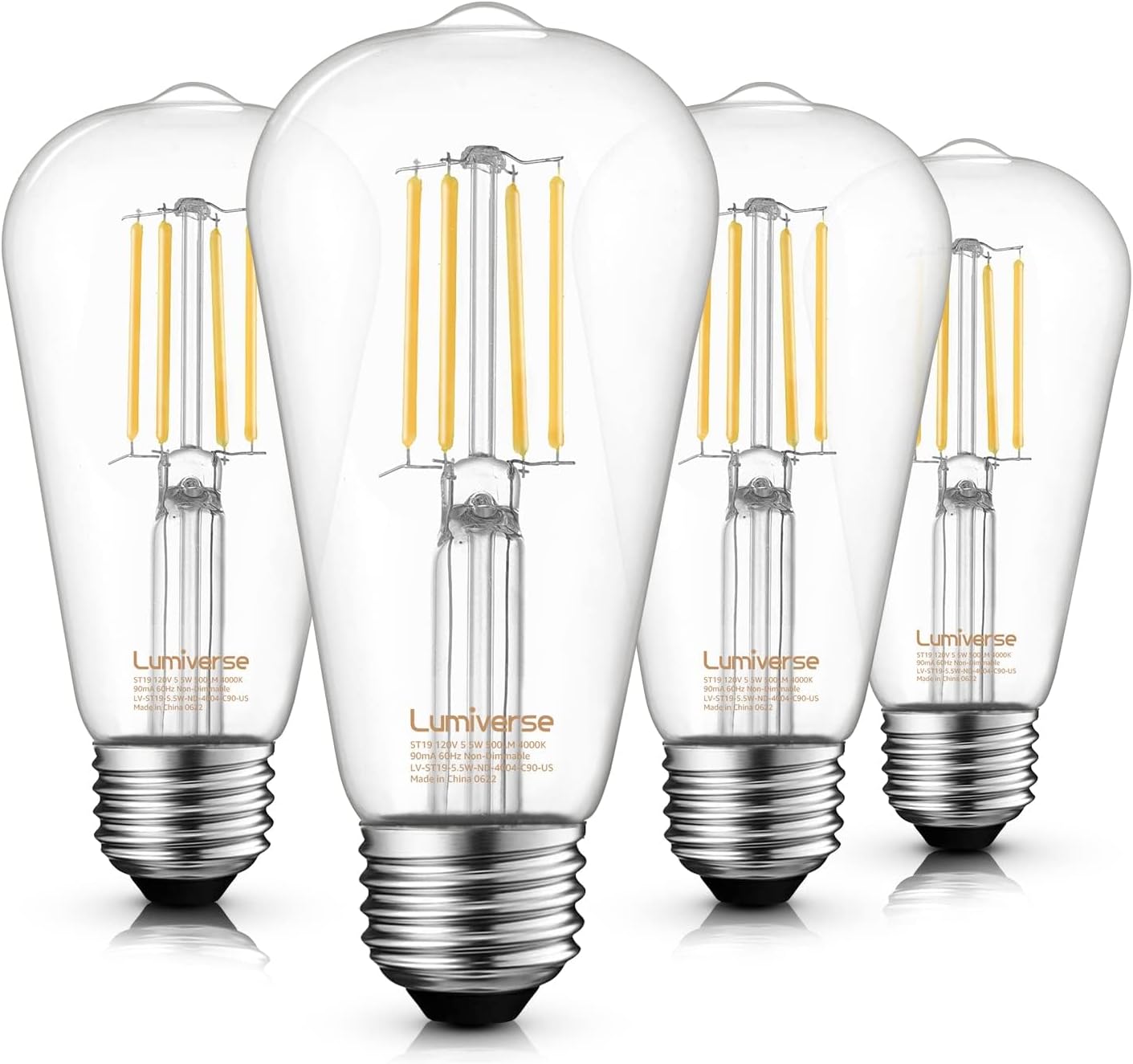 T300 6W Dimmable Led Edison Light Bulb T10(T30) Long Tubular Antique ...