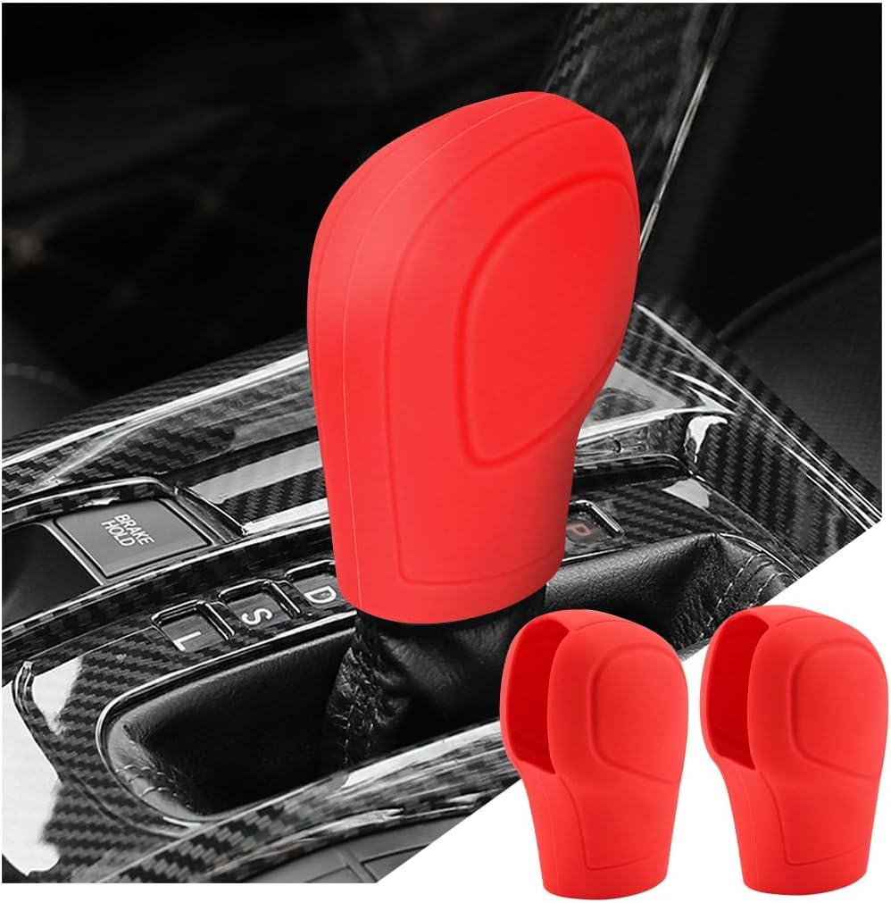 TSUGAMI 2 Pack Car Gear Shift Knob Cover, Anti-Slip Auto Knob Gear ...