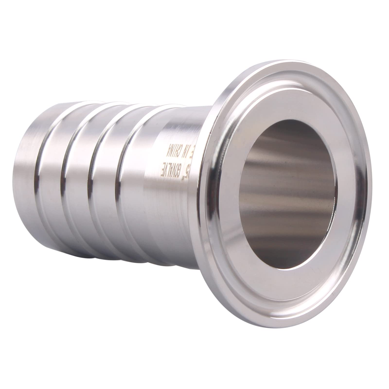 Snapklik.com : GOVALVE 1.5” Tri Clamp To 1.25” Hose Barbed Fitting