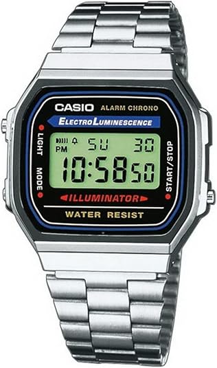 Amazon.com: Casio Men's Vintage A168WA-1 Electro Luminescence Watch ...