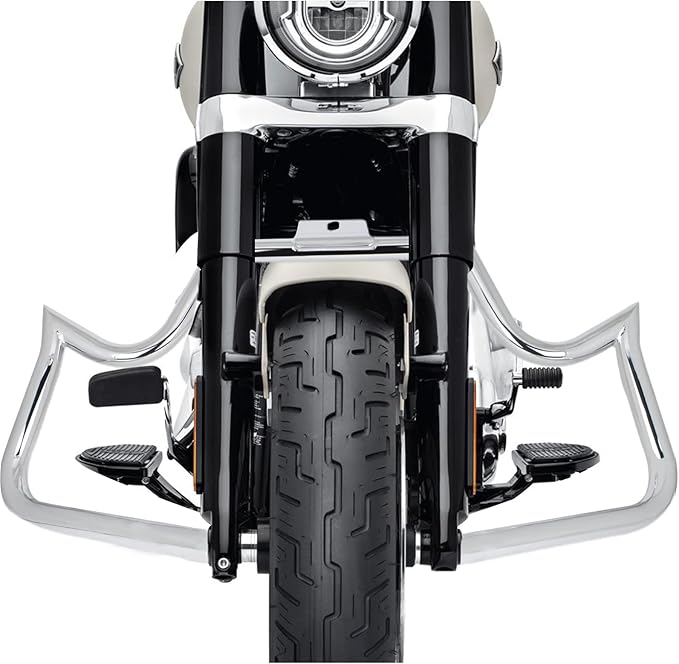 Amazon.com: YHTIMIOX Motorcycle Engine Guard 1.26" Fat Crash Bar Wide ...