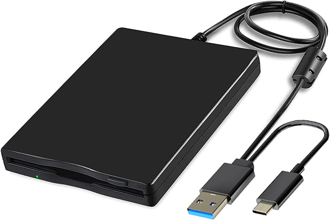Amazon.com: Dainty Floppy Disk Reader Plug and Play External Floppy ...