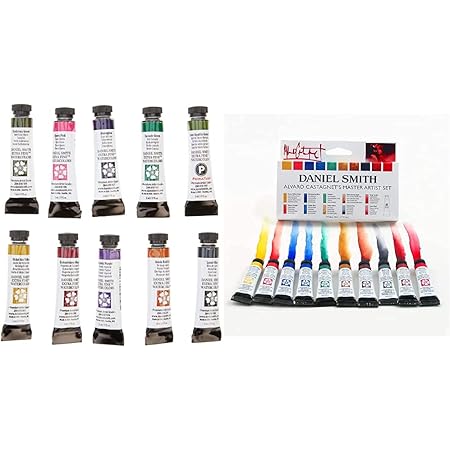 Amazon.com: DANIEL SMITH Watercolor Set 5ml Tubes - Alvaro Castagnet ...