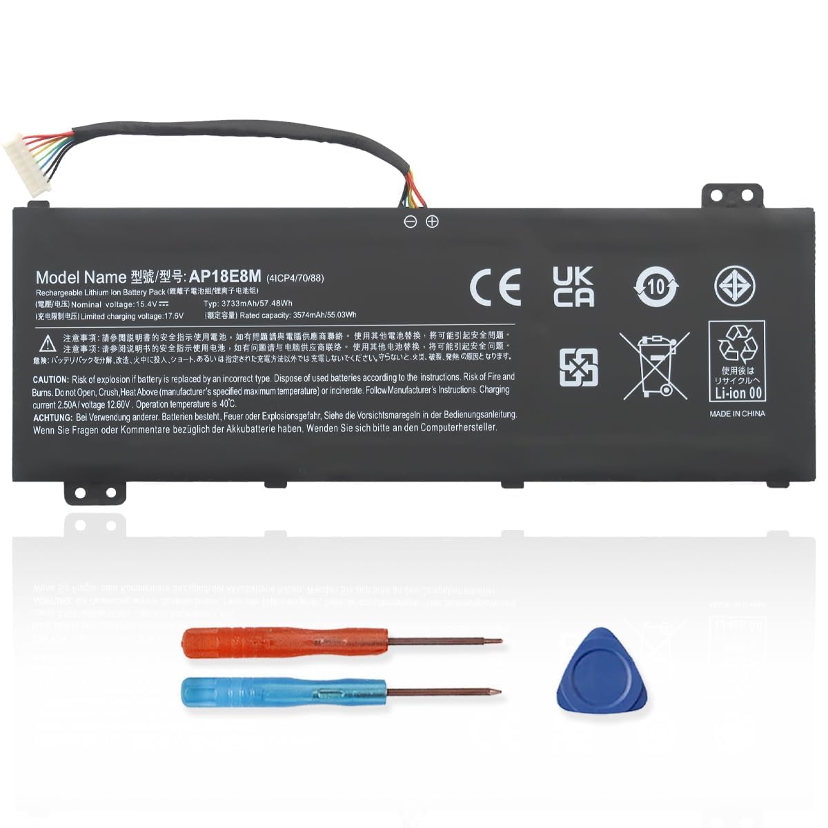 Acer Aspire 7 HB PLUS AP18E7M AP18E8M Battery For Acer Nitro 5 AN515-54 ...