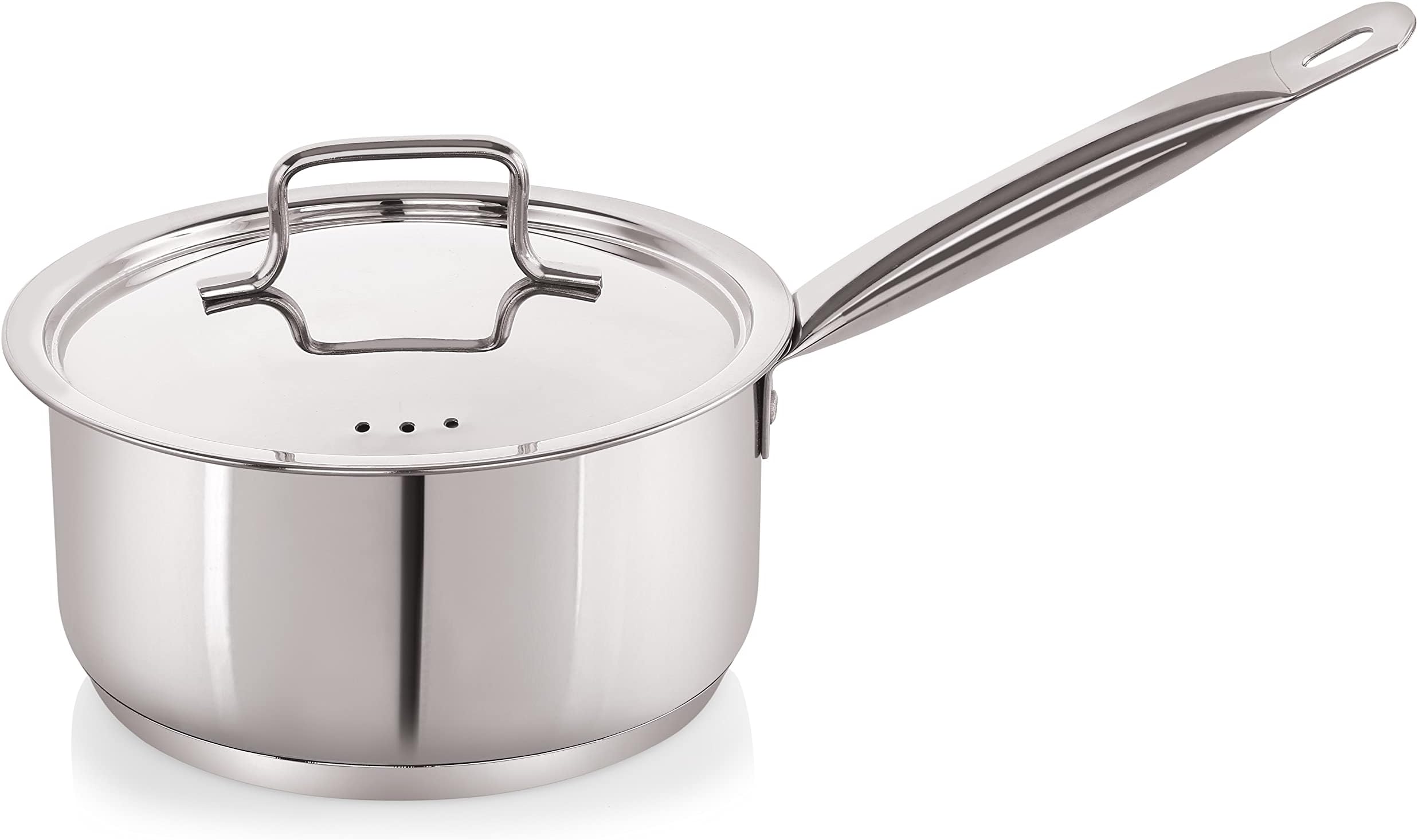 Buy Borosil Stainless Steel Sauce Pan / Milk Pan / Tea Pan With Lid ...