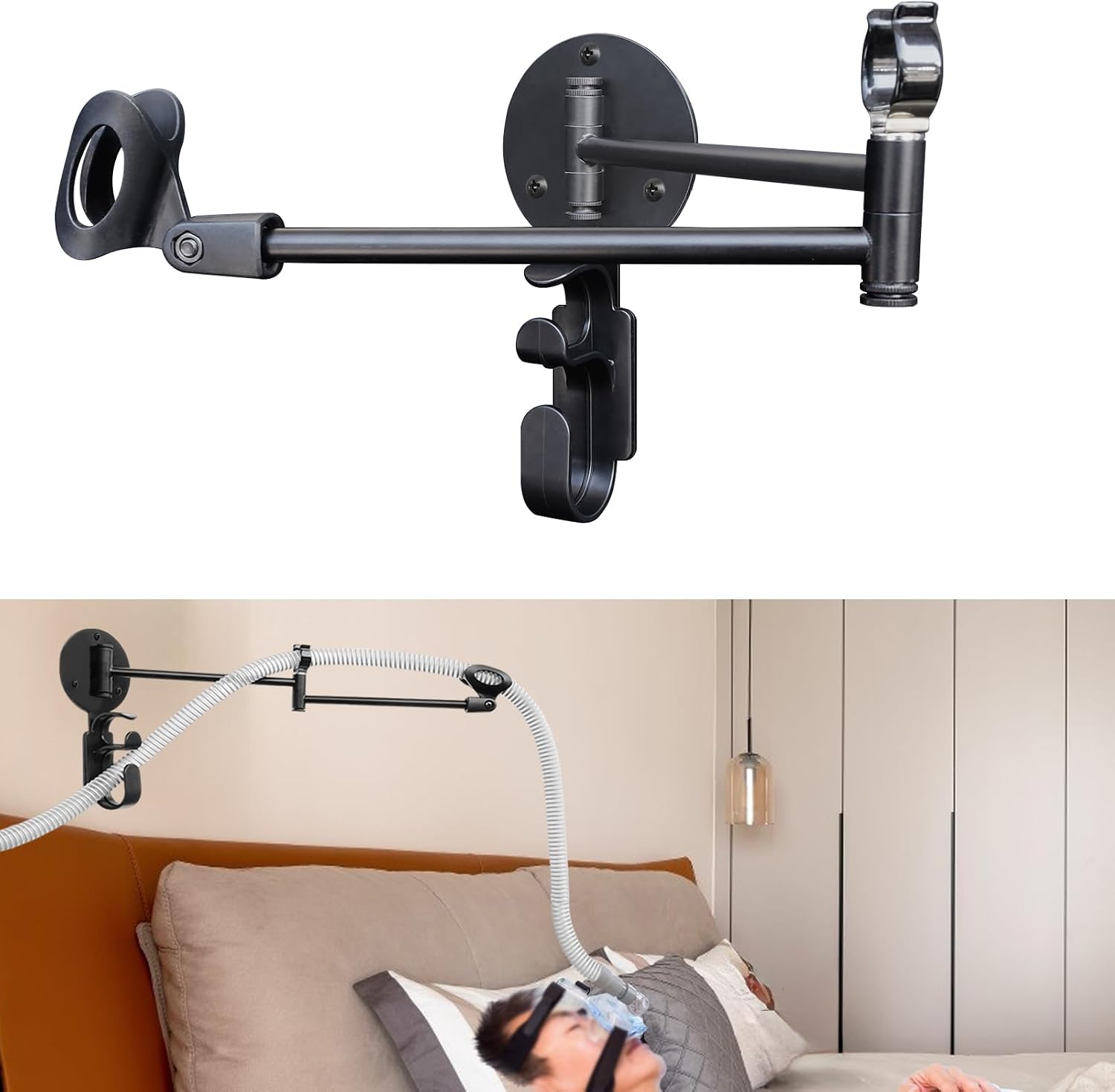 Amazon.com: Cpap Hose Holder with Cpap Mask Following Function, Cpap ...