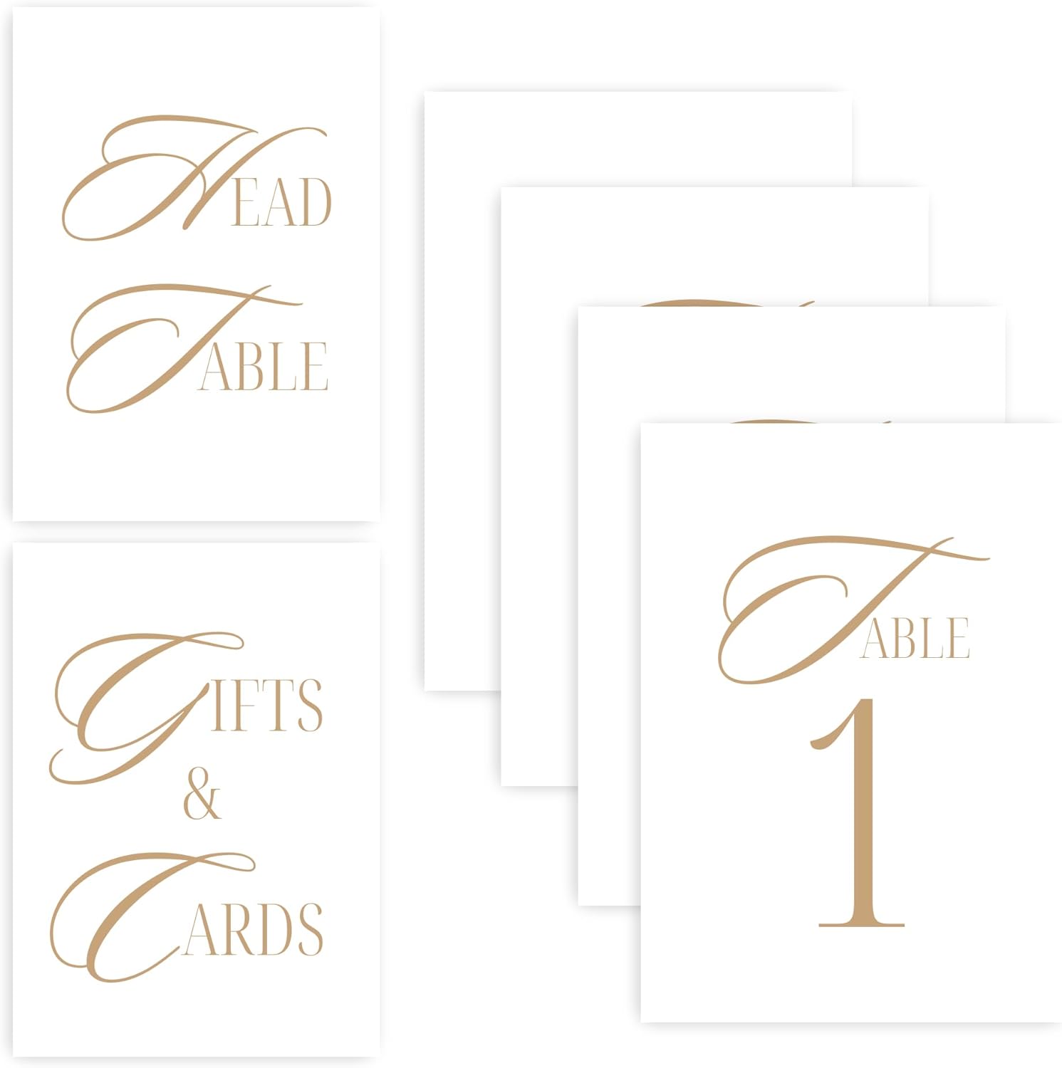 Amazon.com: CJ Essentials Wedding Table Numbers , Table Numbers , Table ...