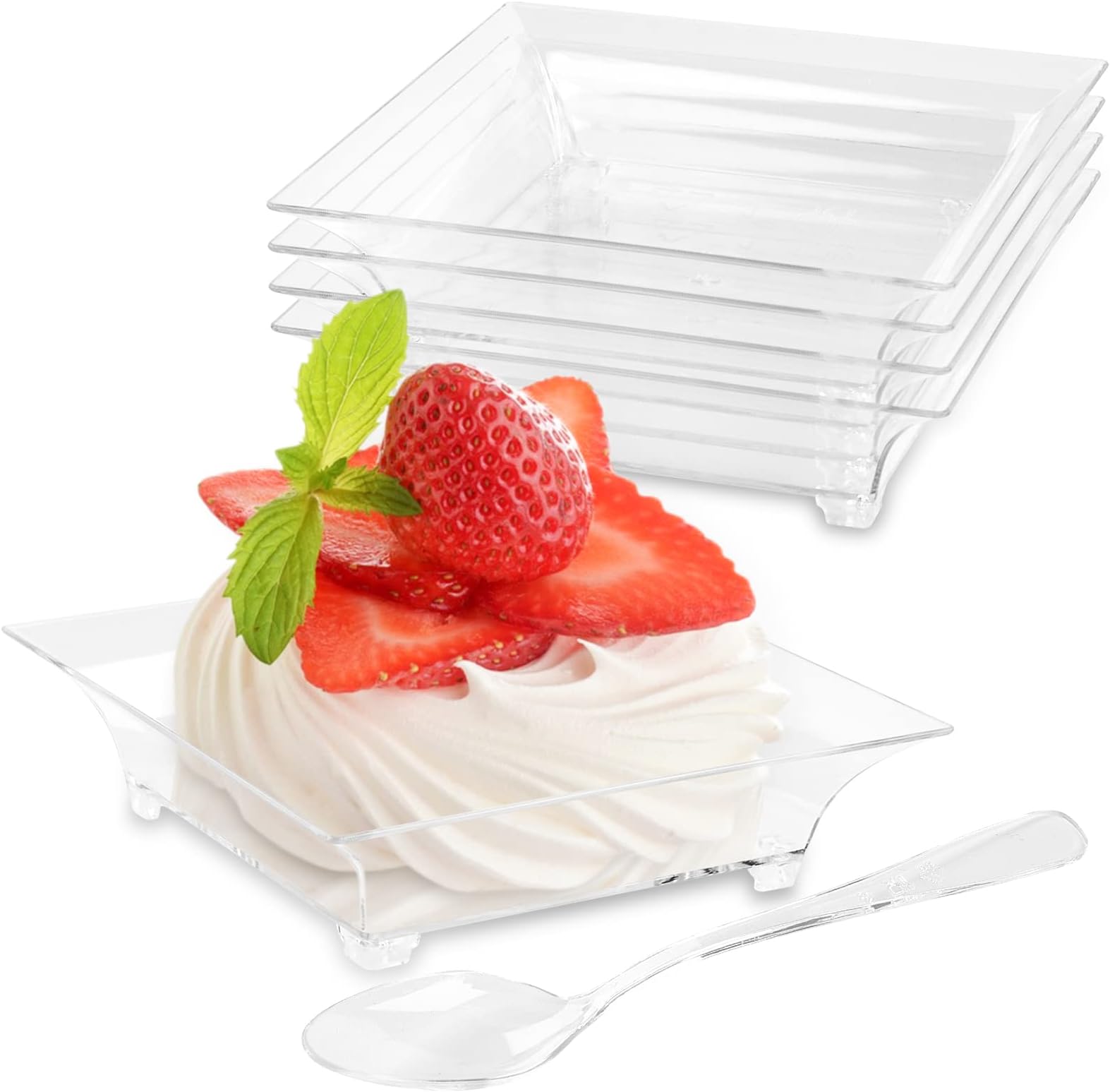 Amazon.com: 12 Pcs Mini Cake Candy Tray with Retro Border Golden Mousse ...