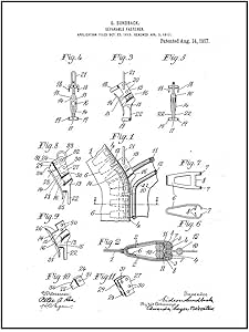 Amazon.com: Separable Fastener Patent Print Black Ink on White with ...