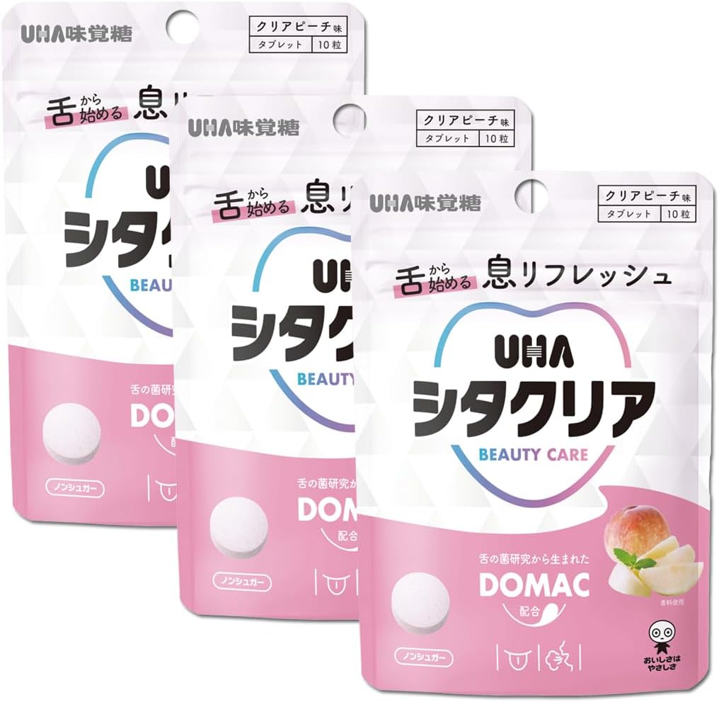 Amazon.co.jp: 【まとめ買い】UHAシタクリアタブレット クリアピーチ 3個セット UHA味覚糖 : ビューティー