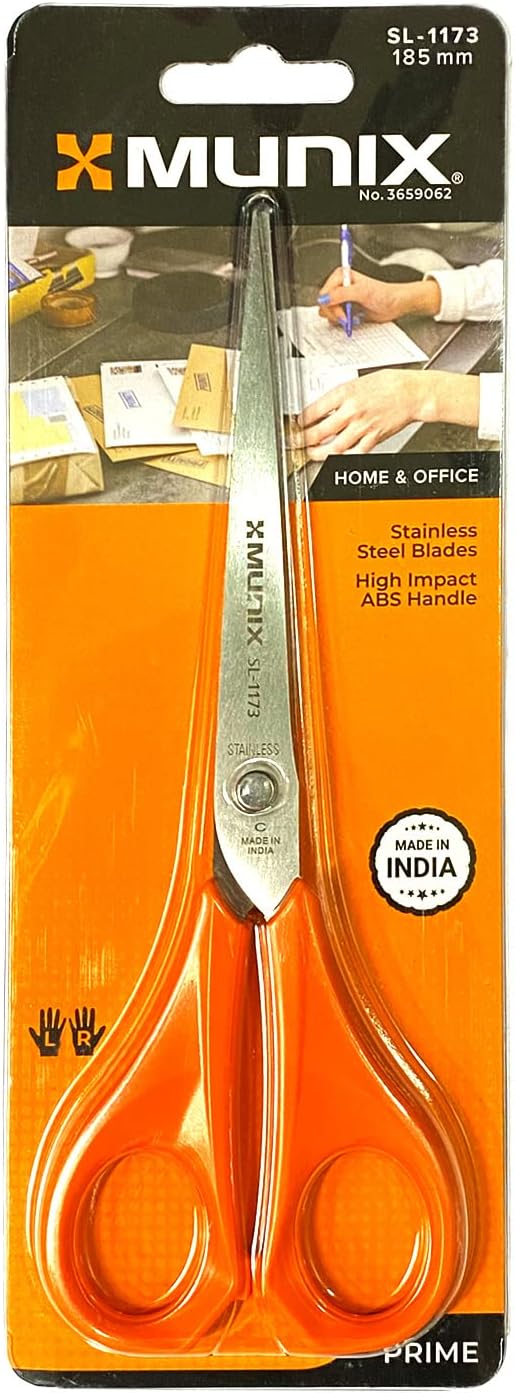 Munix SL-1183 210 mm / 8.2" Stainless Steel Scissors | Pointed Tip with ...