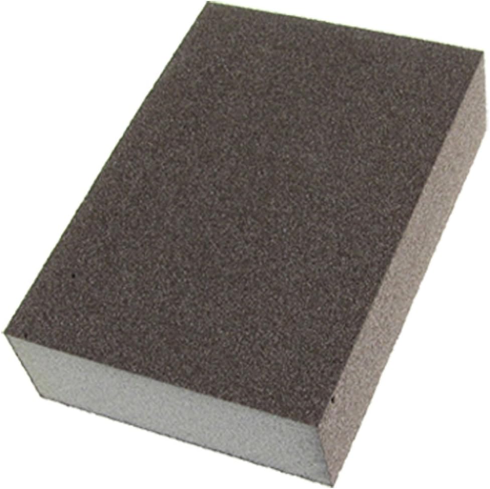 uxcell 120 Grit Medium Rectangular Sanding Sponge Block, 100mm x 70mm x ...