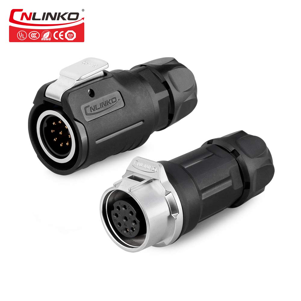 Cnlinko Waterproof M16 9 Pin Circular Connector Ip67 Power Signal ...