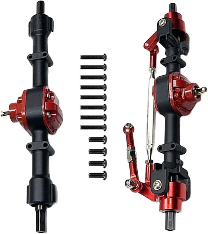 Amazon.com: kowaku 1:12 Scale RC Car Front and Rear Axle Set Complete ...