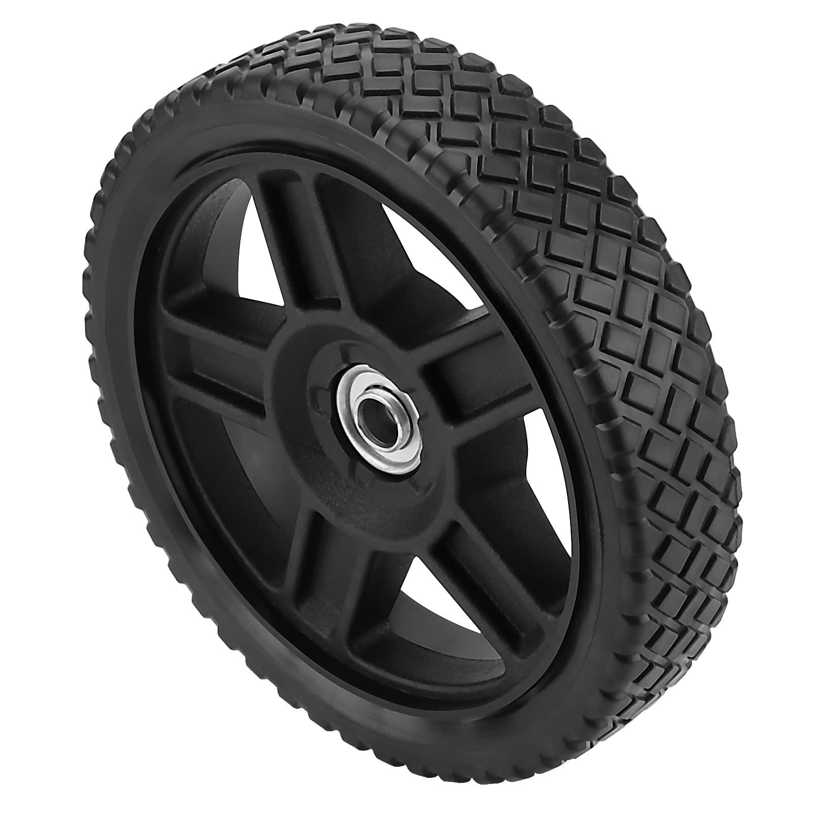 Snapklik.com : 4 PCS Plastic Spoked Wheel, 1/2 Inch Bore Ball Bearing ...