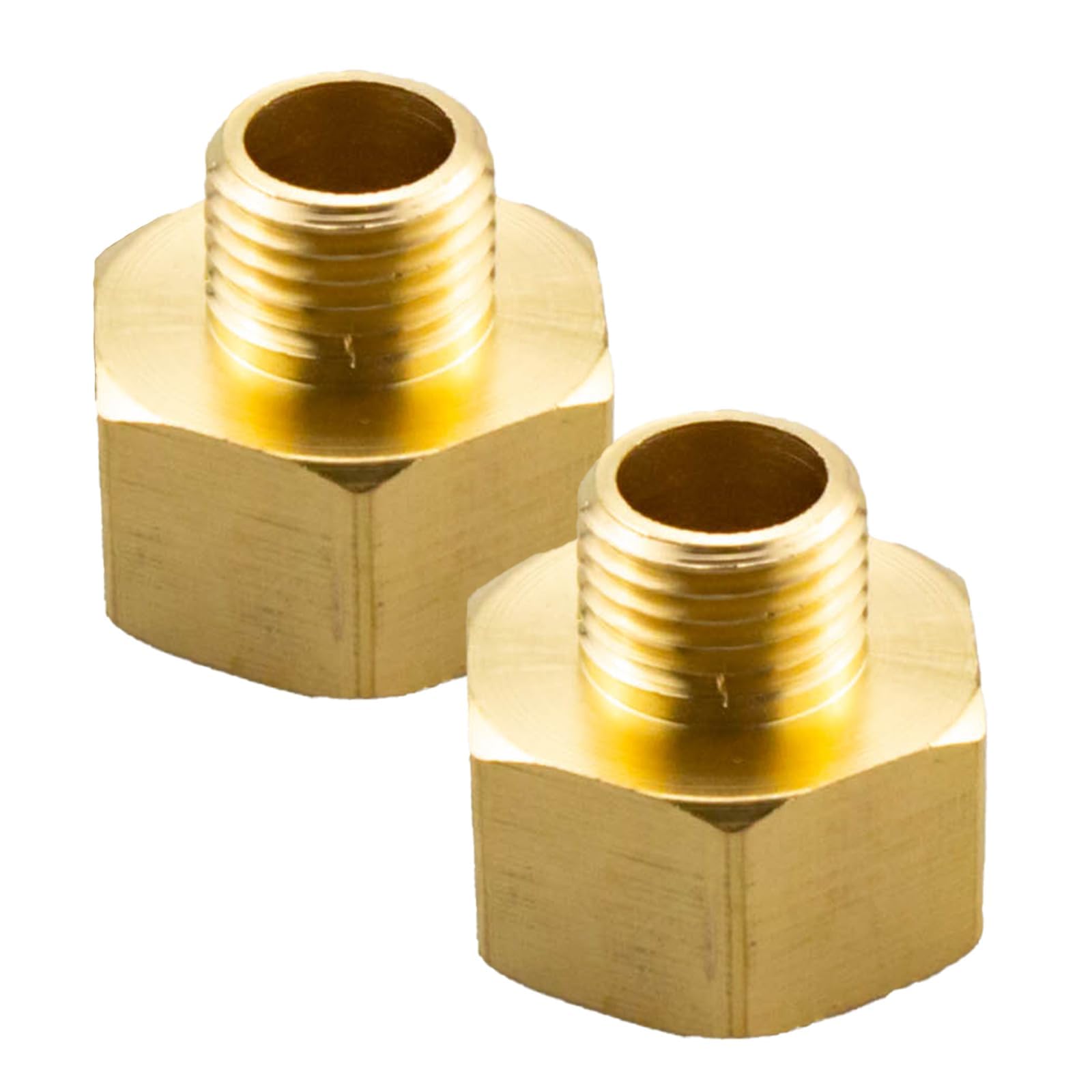 Amazon.com: Brass Pipe Fitting Adapter 1/4" NPT Male to 1/2" NPT Female ...