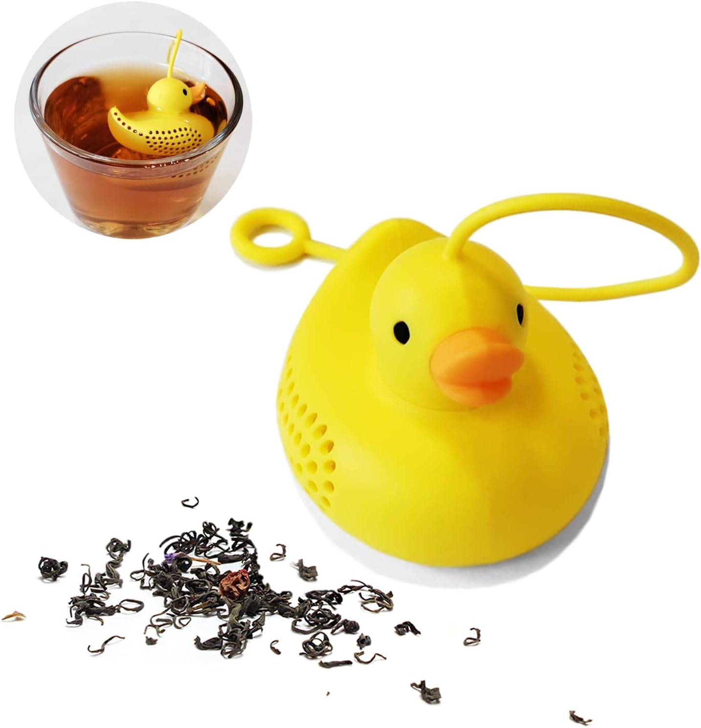 Amazon.com: Tea Infusers For Loose Tea Cute Silicone Duckling Tea ...