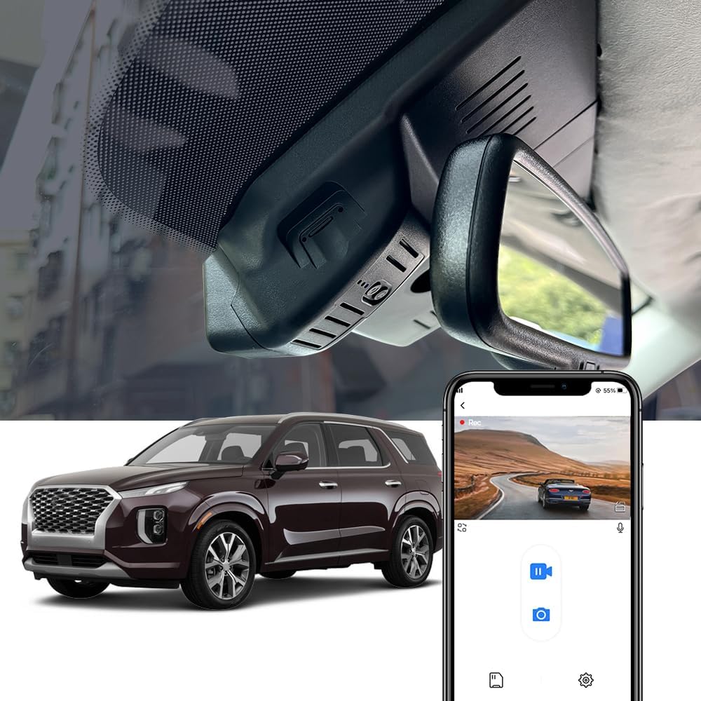 Amazon.com: Fitcamx 4K Dash Cam Suitable for Hyundai Palisade 2020 2021 ...