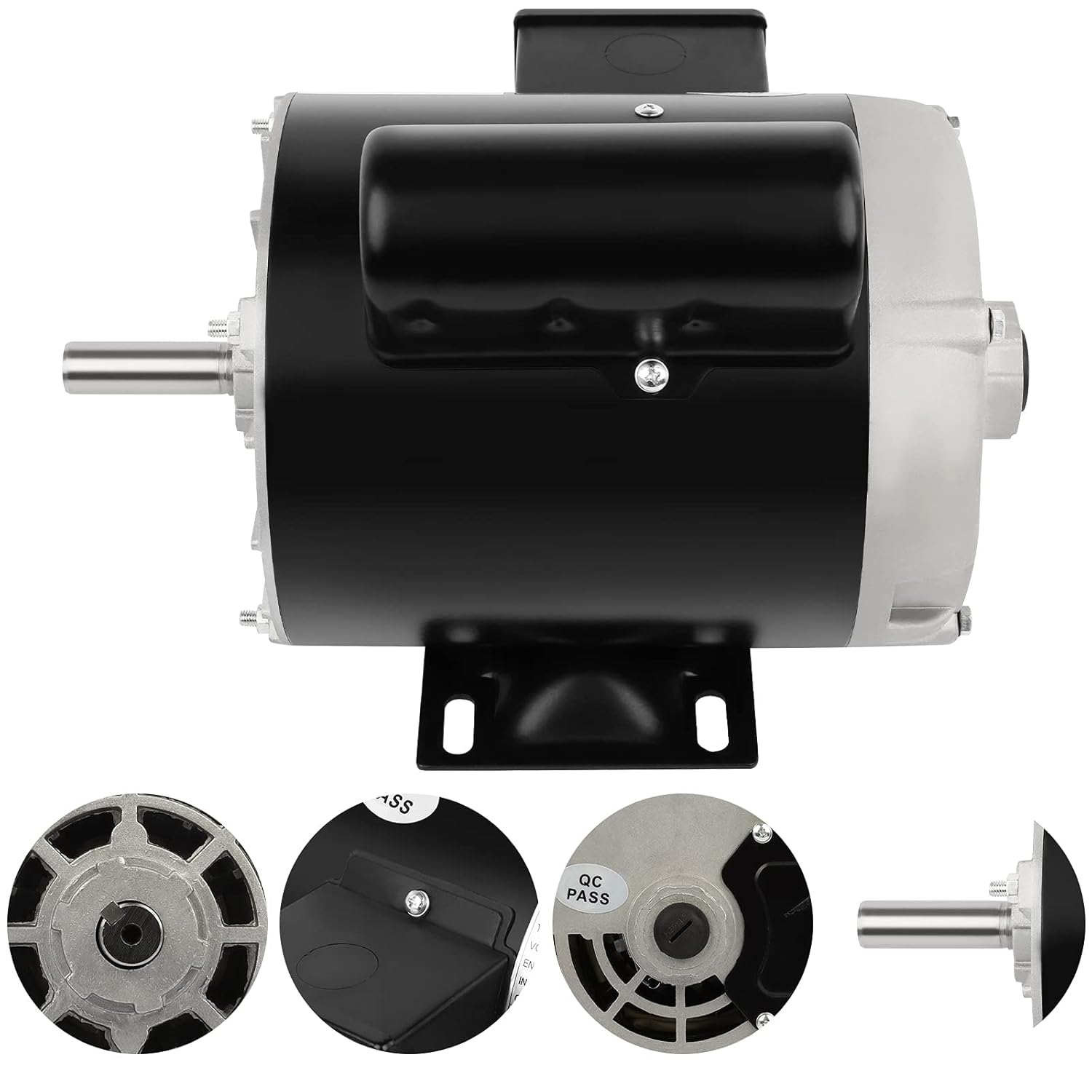 Buy 1/3HP Electric Motor General Purpose Single Phase Motor 3450RPM 115 ...