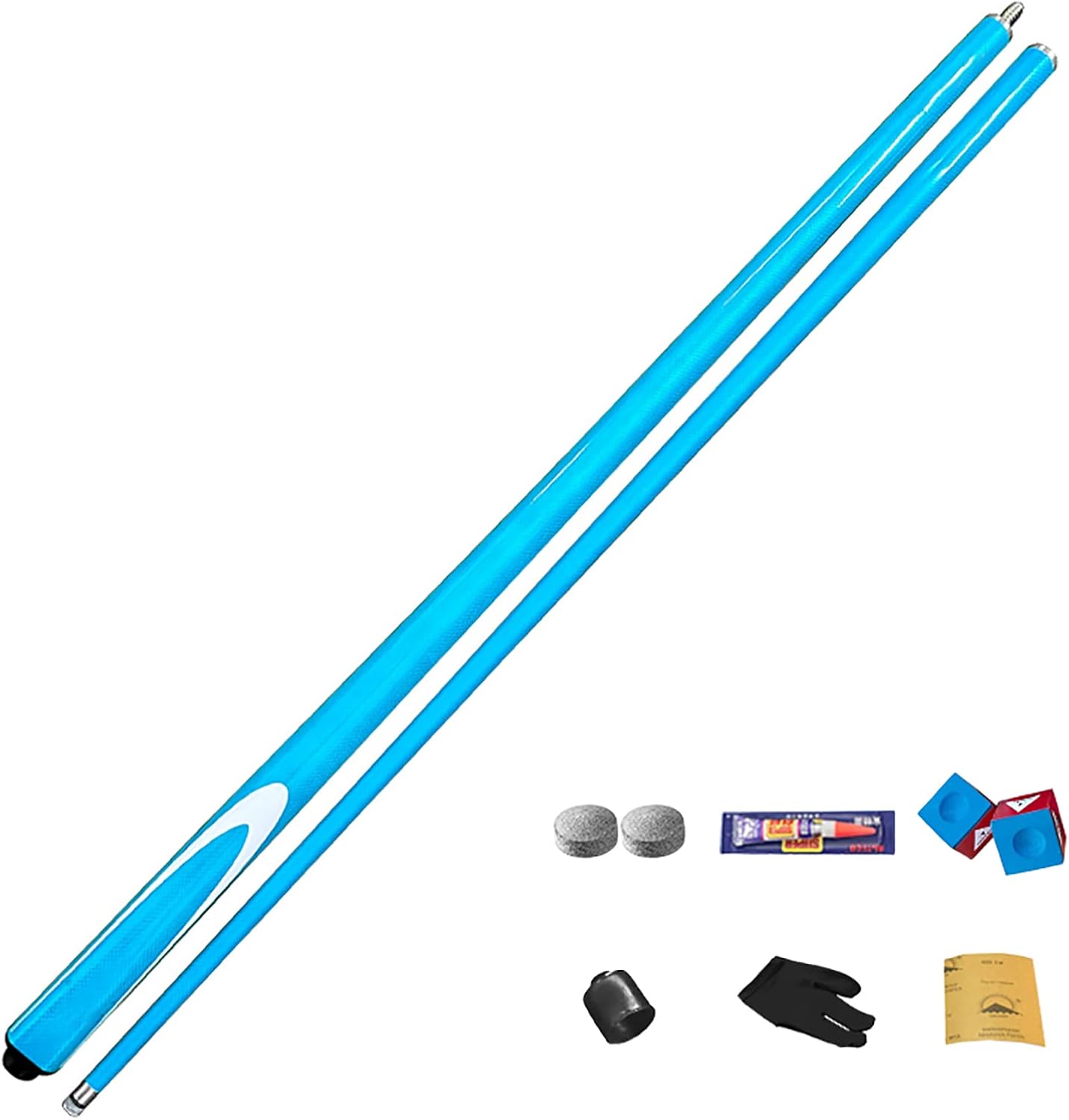 Amazon.com : Carbon Fiber Pool Cue Stick 9.5mm Low Deflection Pool ...