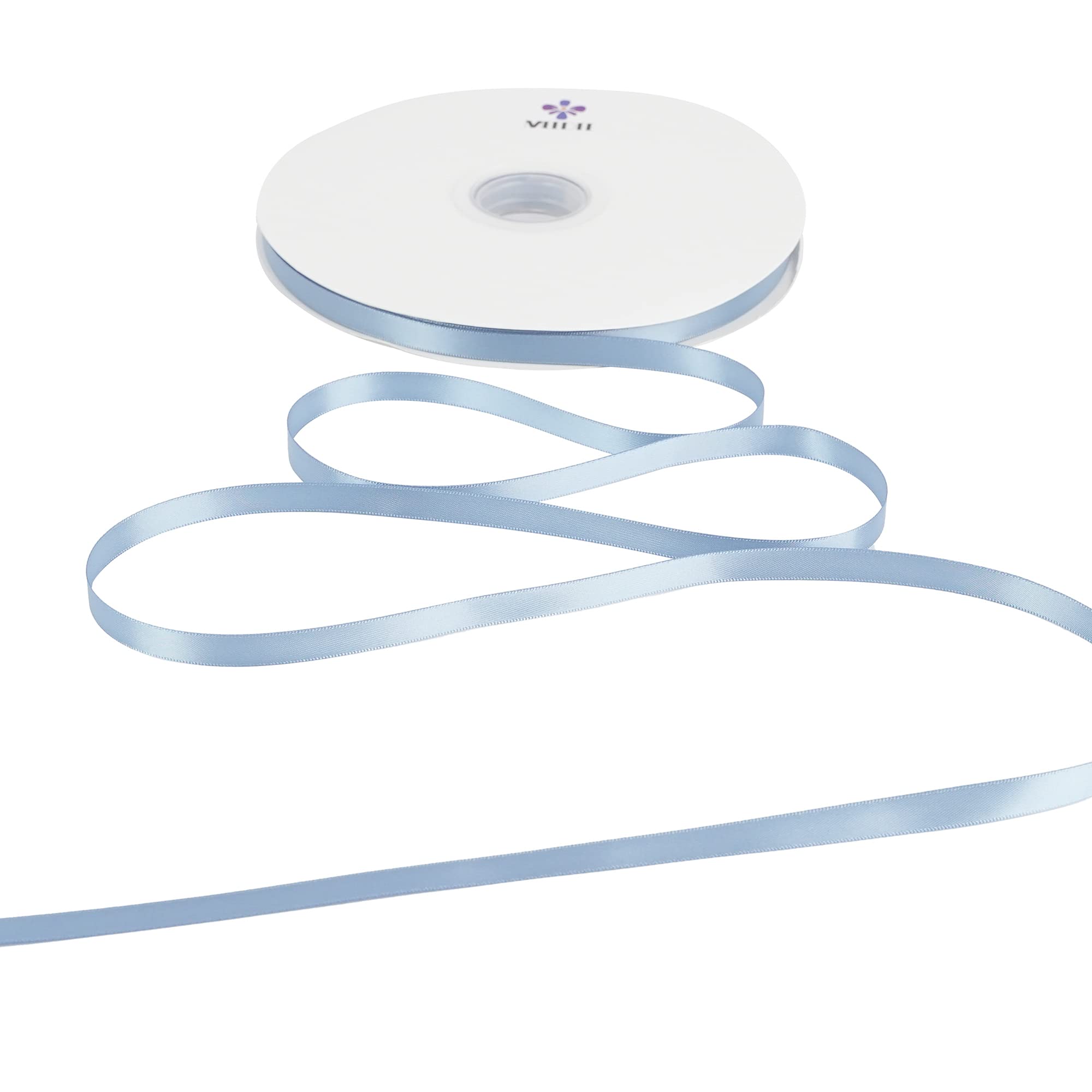 Snapklik.com : MEEDEE Dusty Blue Ribbon 3/8 Inch Dusty Blue Double ...