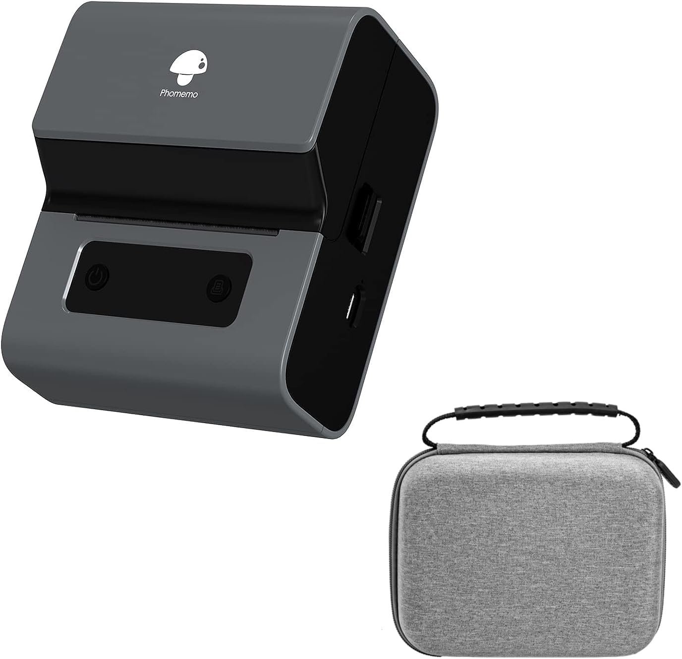 Amazon.com : Phomemo M221 Bluetooth Label Maker with Gray Hard Carrying ...