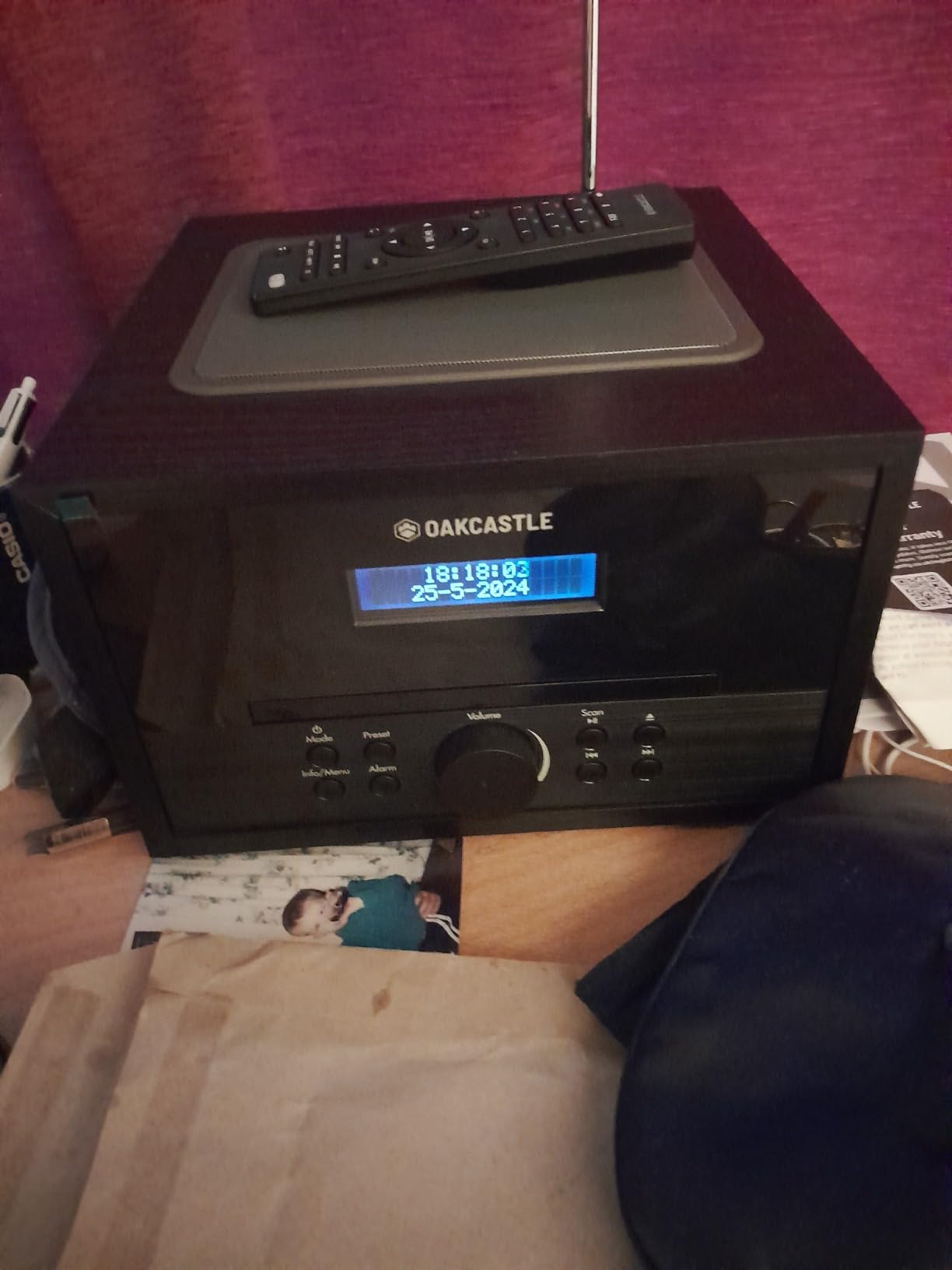 Bluetooth DAB+ Radio & CD Player | 40 Watt Mains Powered Hifi System ...