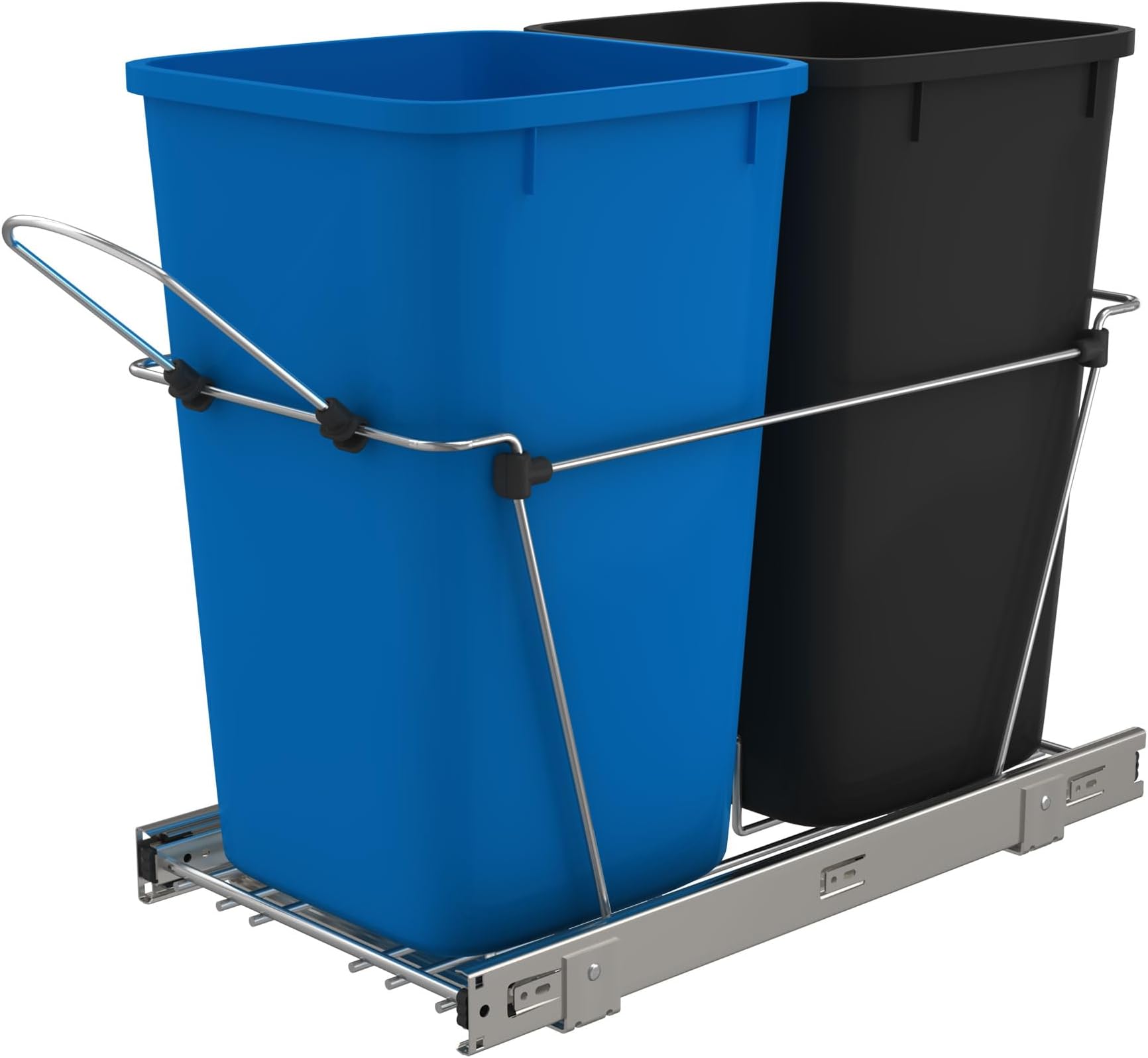 Amazon.com: Pull Out Trash Can for Kitchen Under Cabinet 35 Qt 12 Gal ...