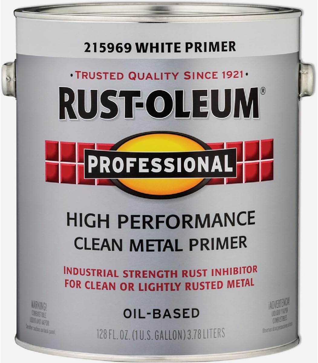 RUST-OLEUM White 215969 Professional Gallon Primer Enamel Paint, 128 Fl ...