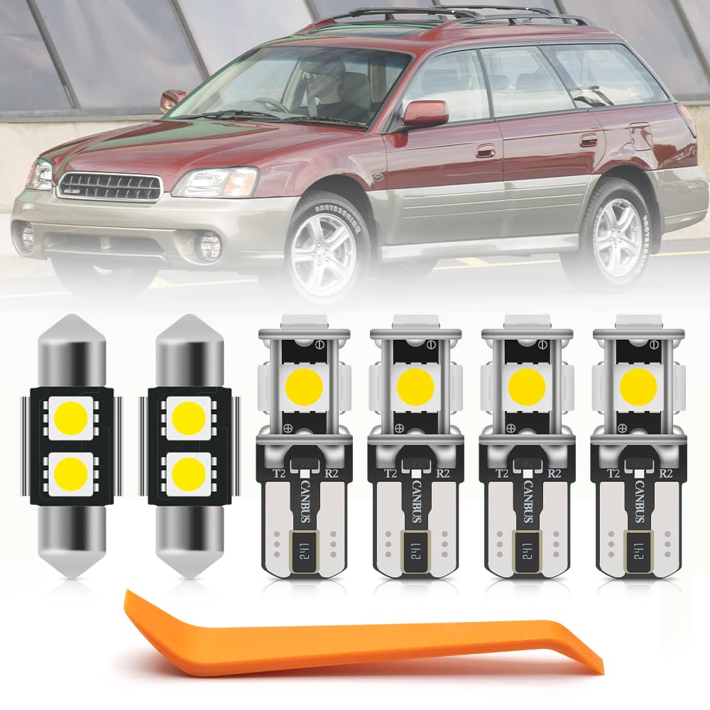 Amazon.com: 10pcs Interior LED Lights Bulb Kit for Subaru Outback 2000 ...