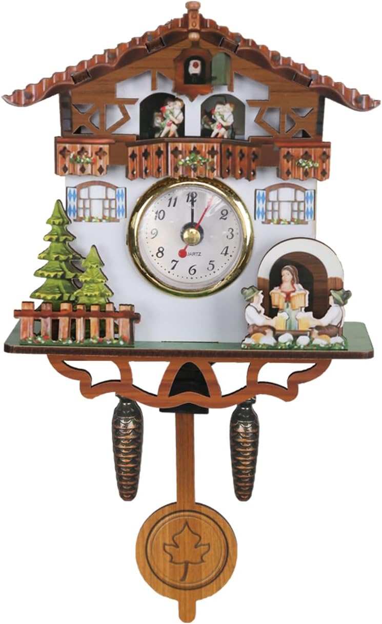Amazon.com: MERRY HOORAY MiNi Wooden Cuckoo Clocks for Kids with Night ...