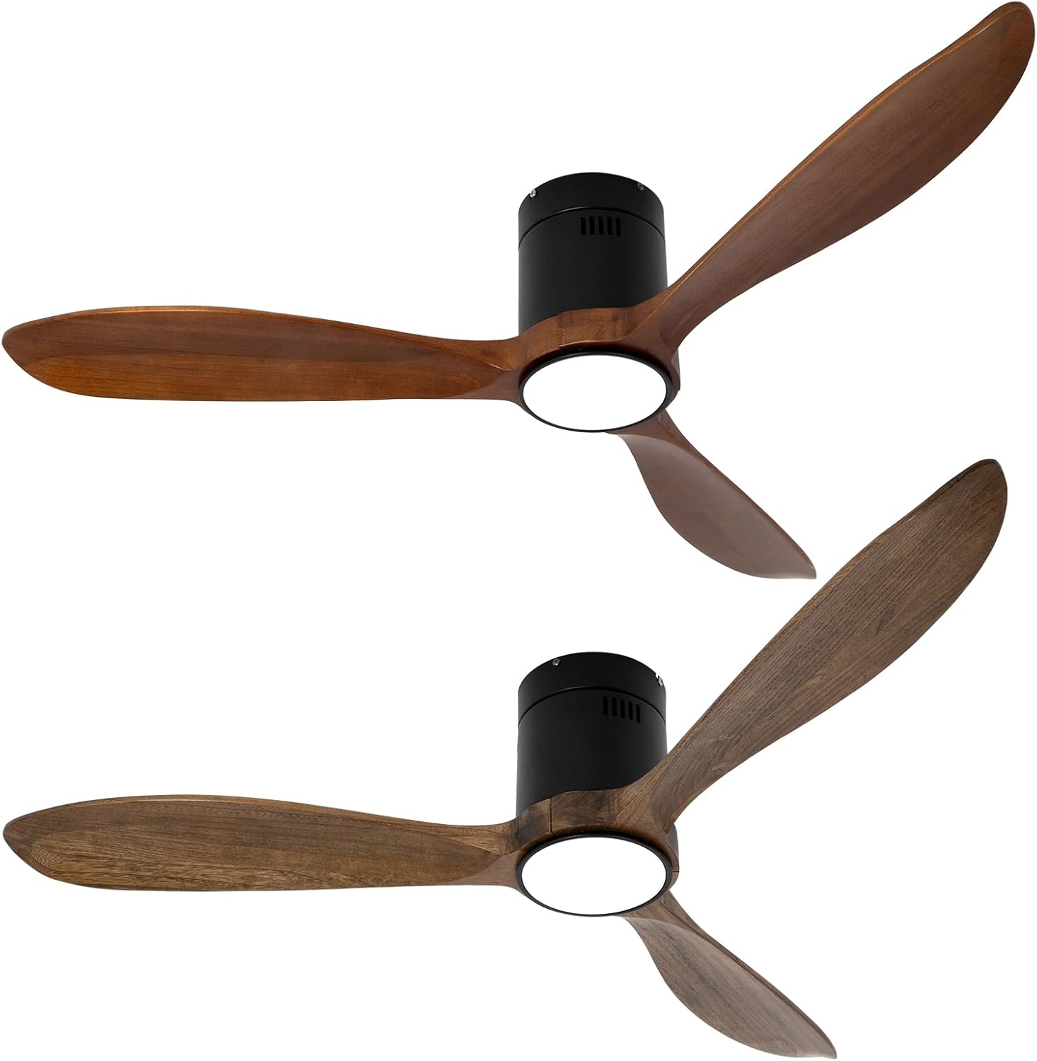 Amazon.com: VACILL Flush Mount Ceiling Fan with Light Bundle,Low ...