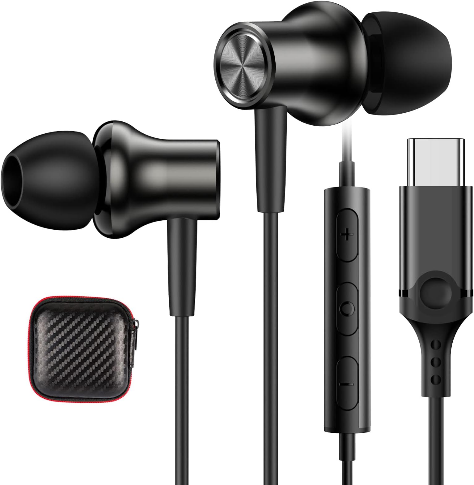 USB C Headphones for Google Pixel 8a 9 Pro 7a,In Ear Magnetic USB C ...