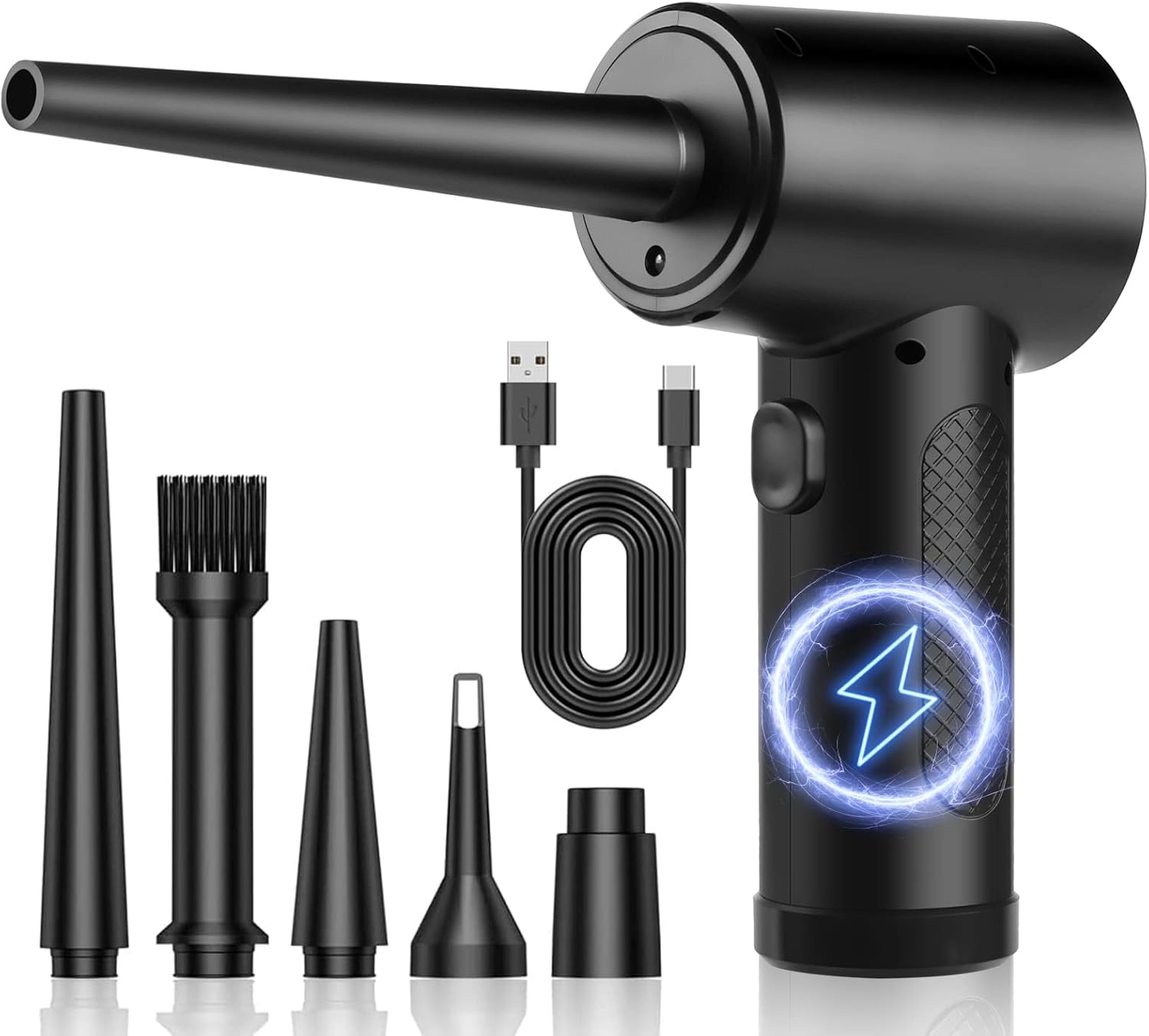 Amazon.com: Compressed Air Duster, Multi-Use Reusable Electronic Air ...